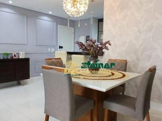Apartamento com 3 dormitórios à venda, 106 m² por R$ 1.200.000,00 Jardim Flor da Montanha Guarul