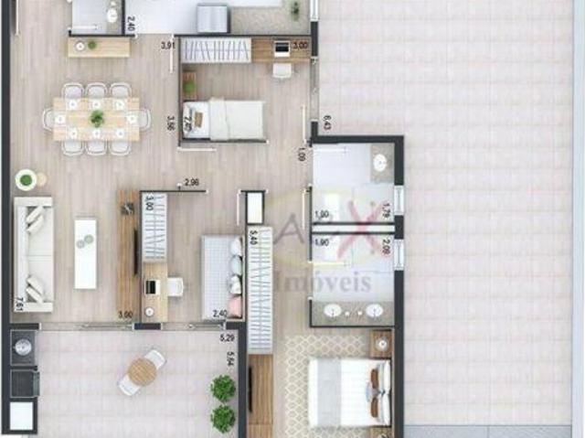 Apartamento com 3 dormitórios à venda, 106 m² por R$ 1.445.000,00 Juvevê Curitiba/PR