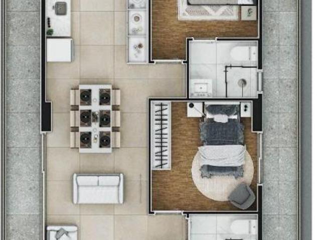 Apartamento com 3 dormitórios à venda, 108 m² por R$ 1.047.898,33 Guilhermina Praia Grande/SP