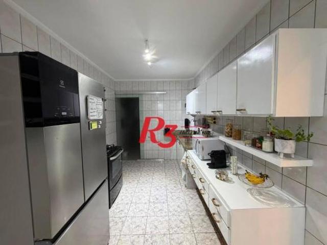 Apartamento com 3 dormitórios à venda, 108 m² por R$ 540.000,00 Campo Grande Santos/SP