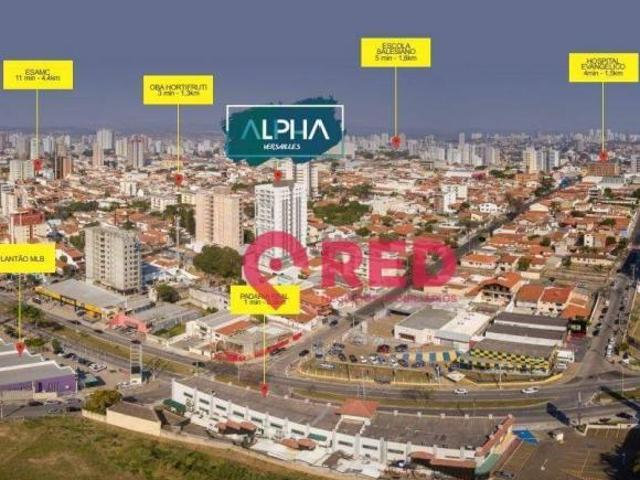 Apartamento com 3 dormitórios à venda, 109 m² por R$ 822.637,50 Edifício Alpha Versailles Soroca