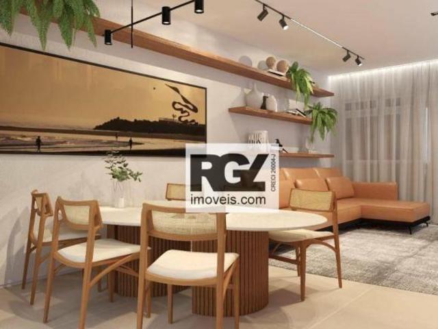 Apartamento com 3 dormitórios à venda, 110 m² por R$ 1.750.000,00 Aparecida Santos/SP