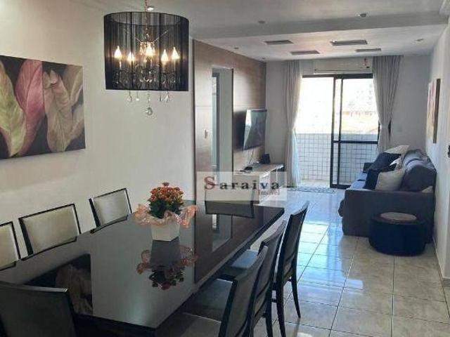 Apartamento com 3 dormitórios à venda, 110 m² por R$ 640.000,00 Vila Guilhermina Praia Grande/SP
