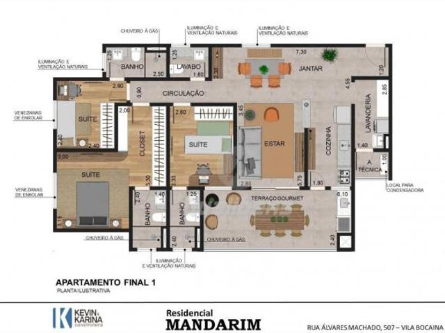 Apartamento com 3 dormitórios à venda, 110 m² por R$ 775.000,00 Vila Bocaina Mauá/SP