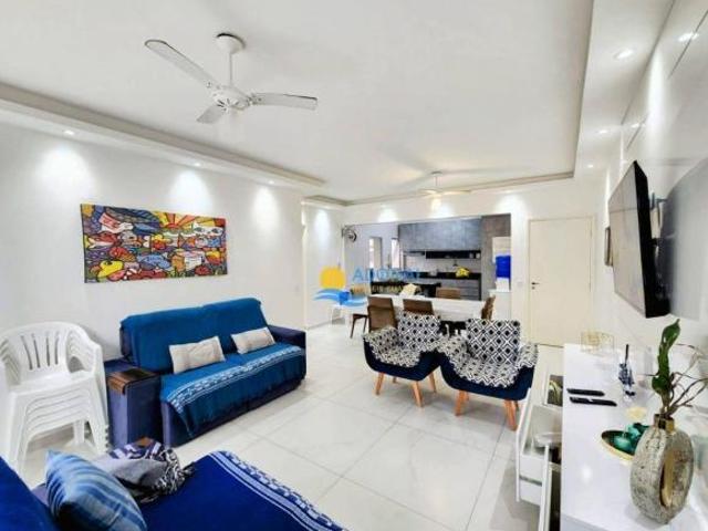 Apartamento com 3 dormitórios à venda, 110 m² por R$ 850.000,00 Pitangueiras Guarujá/SP