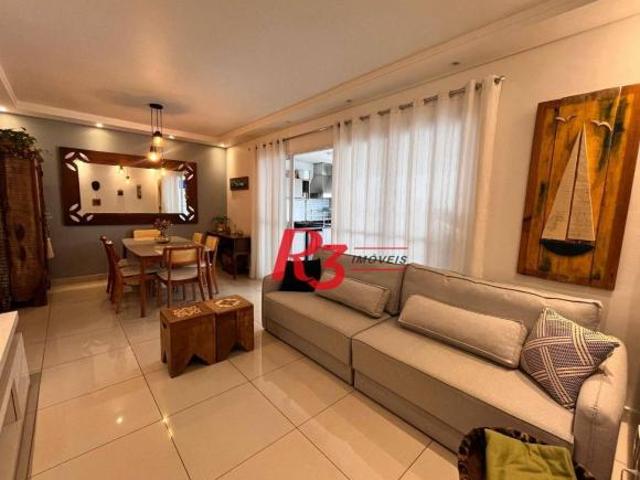 Apartamento com 3 dormitórios à venda, 111 m² por R$ 1.150.000,00 Ponta da Praia Santos/SP