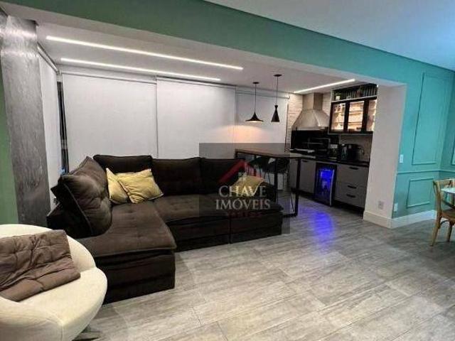 Apartamento com 3 dormitórios à venda, 111 m² por R$ 1.305.000,00 Ponta da Praia Santos/SP