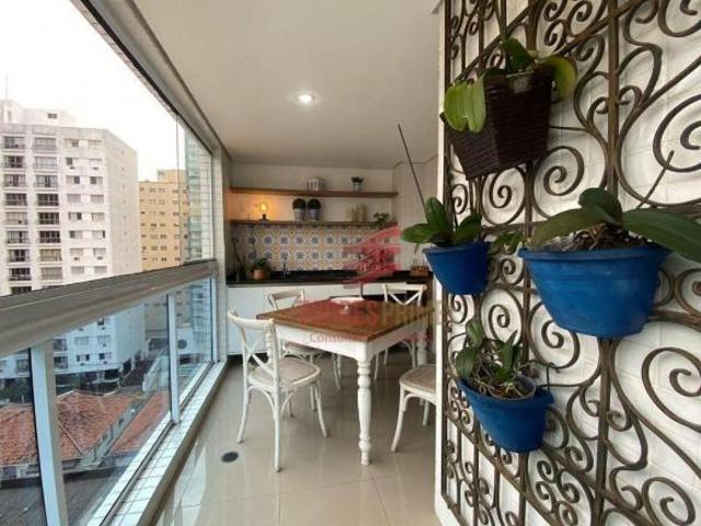 Apartamento com 3 dormitórios à venda, 117 m² por R$ 1.450.000,00 Ponta da Praia Santos/SP