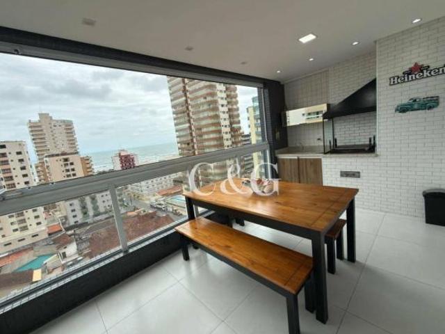 Apartamento com 3 dormitórios à venda, 117 m² por R$ 950.000,00 Tupi Praia Grande/SP