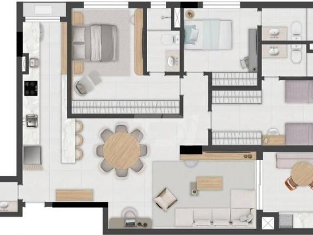 Apartamento com 3 dormitórios à venda, 115 m² por R$ 1.401.000,00 Agua Verde Curitiba/PR