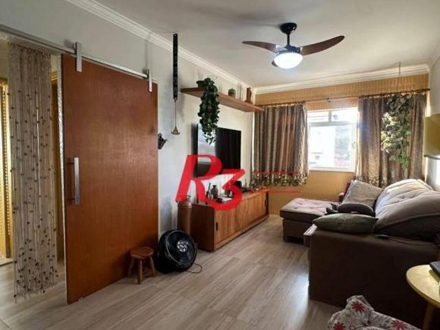 Apartamento com 3 dormitórios à venda, 115 m² por R$ 695.000,00 Campo Grande Santos/SP