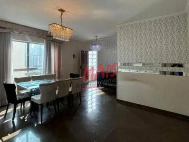 Apartamento com 3 Dormitórios à Venda, 123 m² Pompéia Santos/SP