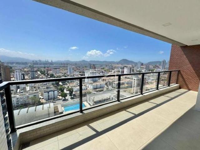 Apartamento com 3 dormitórios à venda, 120 m² Aparecida Santos/SP