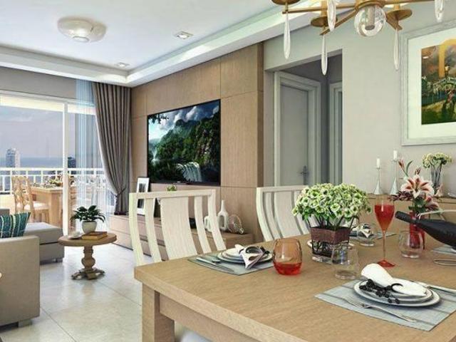 Apartamento com 3 dormitórios à venda, 120 m² por R$ 1.100.000,00 Canto do Forte Praia Grande/SP