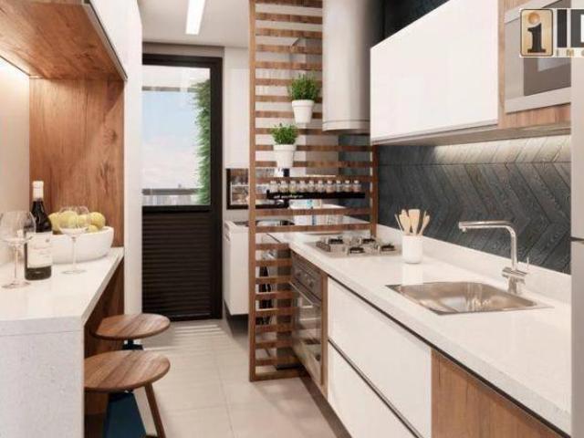 Apartamento com 3 dormitórios à venda, 120 m² por R$ 1.349.500,00 Aparecida Santos/SP