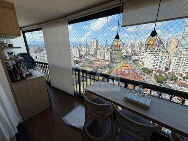 Apartamento com 3 dormitórios à venda, 120 m² por R$ 1.390.000,00 Marapé Santos/SP