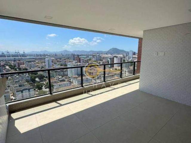 Apartamento com 3 dormitórios à venda, 120 m² por R$ 1.500.000,00 Aparecida Santos/SP