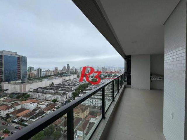 Apartamento com 3 dormitórios à venda, 120 m² por R$ 1.799.000,00 Aparecida Santos/SP