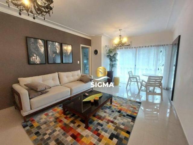 Apartamento com 3 dormitórios à venda, 120 m² por R$ 530.000 Enseada Guarujá/SP