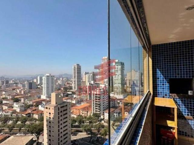 Apartamento com 3 dormitórios à venda, 120 m² por R$ 990.000,00 Boqueirão Santos/SP