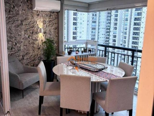 Apartamento com 3 dormitórios à venda, 122 m² por R$ 1.350.000,00 Jardim Flor da Montanha Guarul