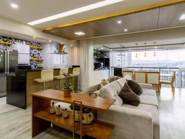 Apartamento com 3 dormitórios à venda, 122 m² por R$ 1.500.000,00 Jardim Flor da Montanha Guarul