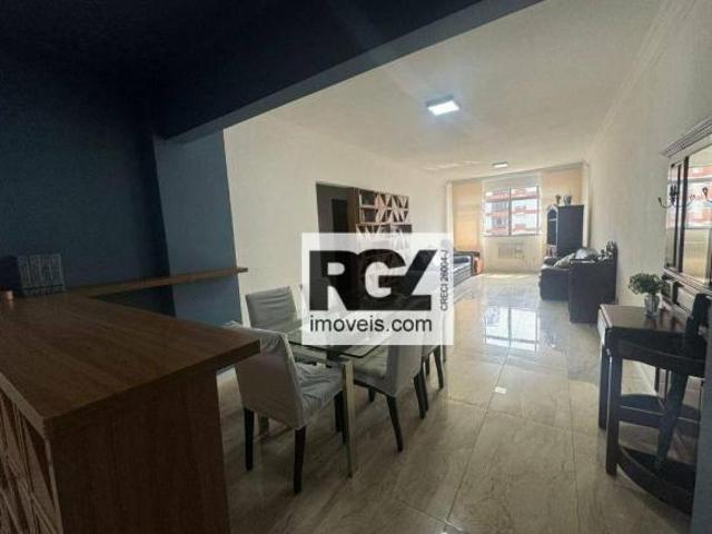 Apartamento com 3 dormitórios à venda, 122 m² por R$ 915.000,00 Ponta da Praia Santos/SP