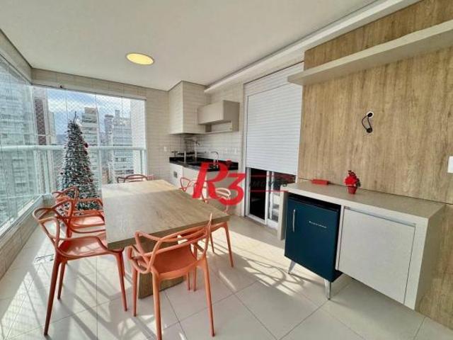 Apartamento com 3 dormitórios à venda, 127 m² por R$ 1.950.000,00 Boqueirão Santos/SP