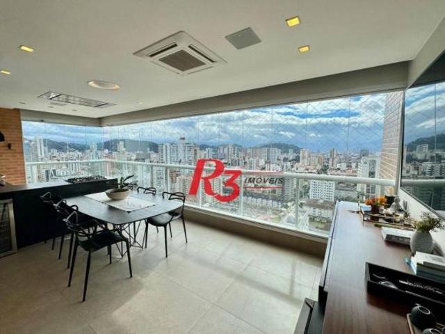 Apartamento com 3 dormitórios à venda, 127 m² por R$ 2.300.000,00 Boqueirão Santos/SP