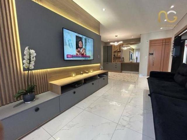 Apartamento com 3 dormitórios à venda, 124 m² por R$ 1.800.000,00 Canto do Forte Praia Grande/SP