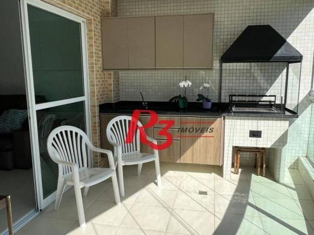 Apartamento com 3 dormitórios à venda, 124 m² por R$ 2.000.000,00 Boqueirão Santos/SP