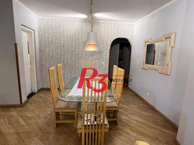 Apartamento com 3 dormitórios à venda, 124 m² por R$ 640.000,00 Campo Grande Santos/SP