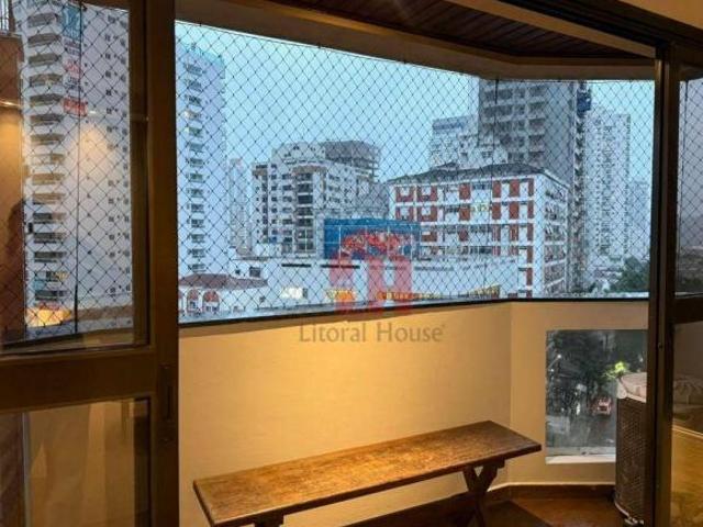 Apartamento com 3 dormitórios à venda, 124 m² por R$ 990.000,00 Ponta da Praia Santos/SP