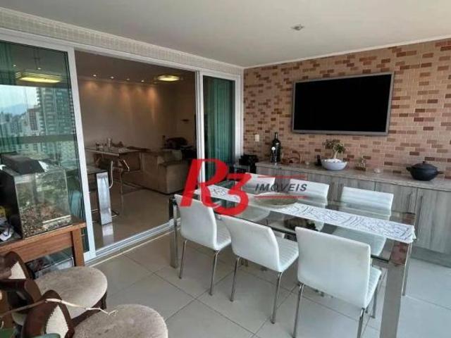 Apartamento com 3 dormitórios à venda, 126 m² por R$ 1.700.000,00 Boqueirão Santos/SP