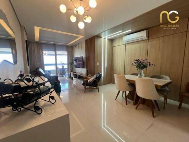 Apartamento com 3 dormitórios à venda, 126 m² por R$ 1.950.000,00 Canto do Forte Praia Grande/SP
