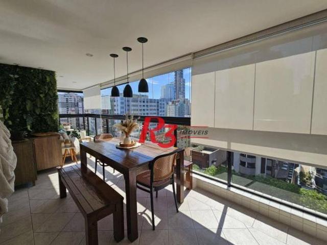 Apartamento com 3 dormitórios à venda, 128 m² por R$ 1.850.000,00 Gonzaga Santos/SP