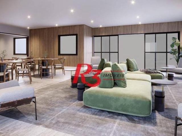 Apartamento com 3 dormitórios à venda, 128 m² por R$ 2.200.000,00 Ponta da Praia Santos/SP