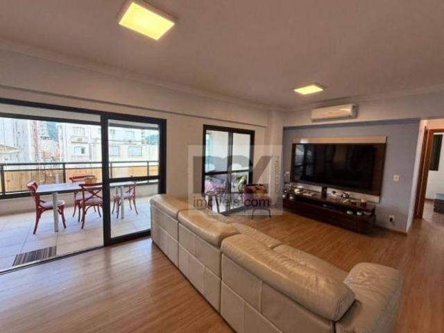 Apartamento com 3 dormitórios à venda, 133 m² por R$ 1.500.000,00 Ponta da Praia Santos/SP
