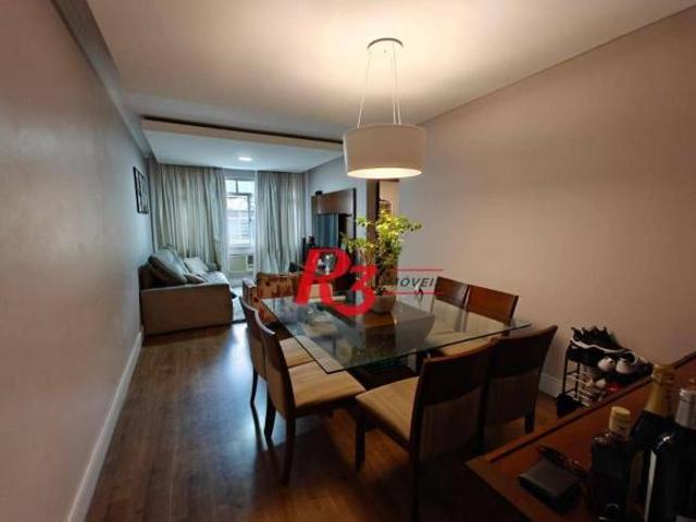 Apartamento com 3 dormitórios à venda, 133 m² por R$ 645.000,00 Marapé Santos/SP