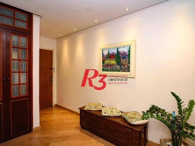Apartamento com 3 dormitórios à venda, 130 m² por R$ 815.000,00 Ponta da Praia Santos/SP