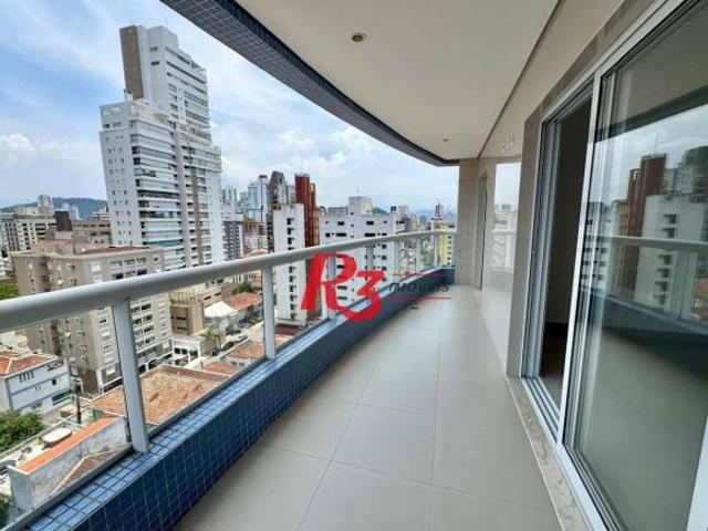 Apartamento com 3 dormitórios à venda, 131 m² por R$ 1.800.000,00 Boqueirão Santos/SP