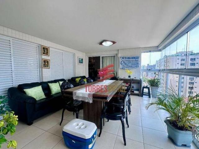 Apartamento com 3 dormitórios Vista Mar e Lazer Completo à venda, 131 m² por R$ 2.500.000 Embaré