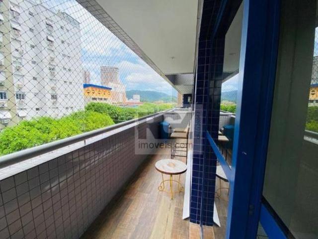 Apartamento com 3 dormitórios à venda, 132 m² por R$ 1.400.000,00 Ponta da Praia Santos/SP