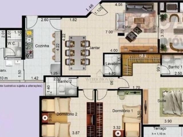 Apartamento com 3 dormitórios à venda, 132 m² por R$ 480.000,00 Embuema Embu das Artes/SP