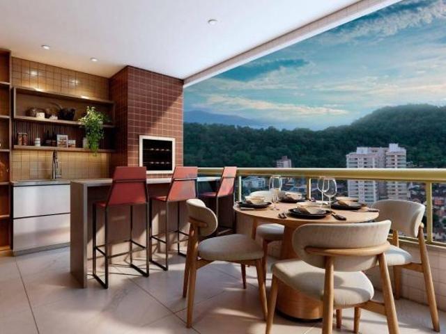 Apartamento com 3 dormitórios à venda, 134 m² por R$ 1.399.424 Canto do Forte Praia Grande/SP