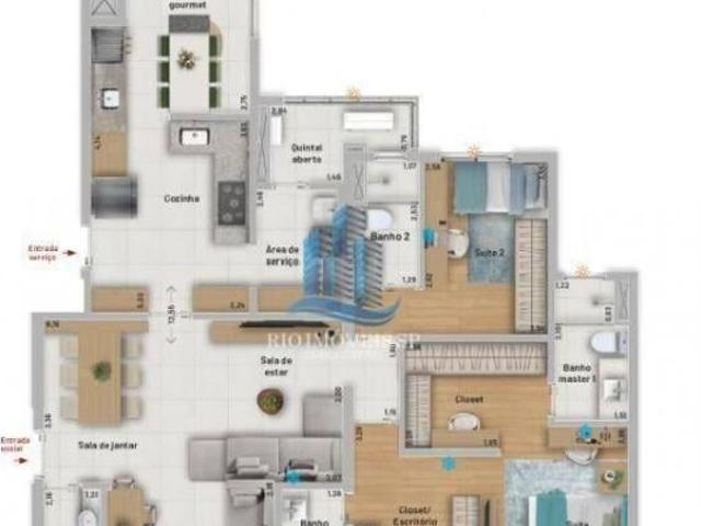 Apartamento com 3 dormitórios à venda, 134 m² por R$ 1.595.000,00 Campestre Santo André/SP
