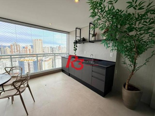 Apartamento com 3 dormitórios à venda, 134 m² por R$ 2.800.000,00 Boqueirão Santos/SP