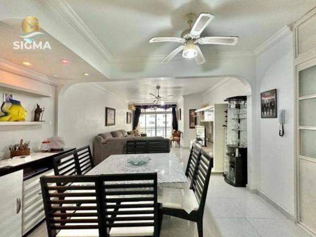 Apartamento com 3 dormitórios à venda, 131 m² por R$ 650.000,00 Pitangueiras Guarujá/SP