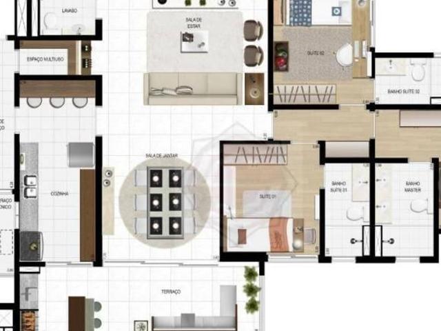 Apartamento com 3 dormitórios à venda, 136 m² por R$ 1.150.000 Tamboré Santana de Parnaíba/SP