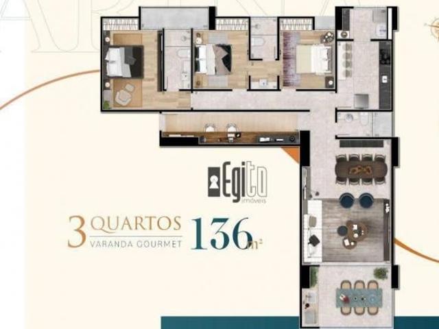 Apartamento com 3 dormitórios à venda, 136 m² por R$ 1.179.000,00 Centro Juiz de Fora/MG